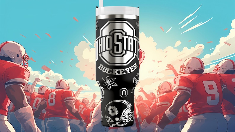 Ohio Football | Engraving File SVG, PNG, JPG | 40oz Tumbler Design - Etsy