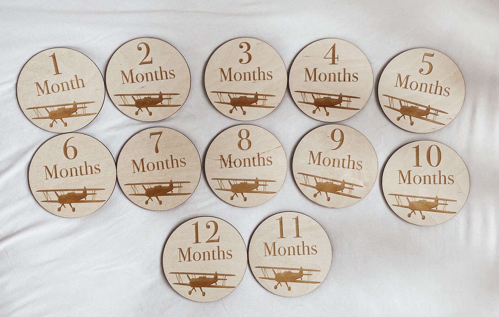 Aviation Baby Monthly Milestones Airplane Baby Milestones - Etsy