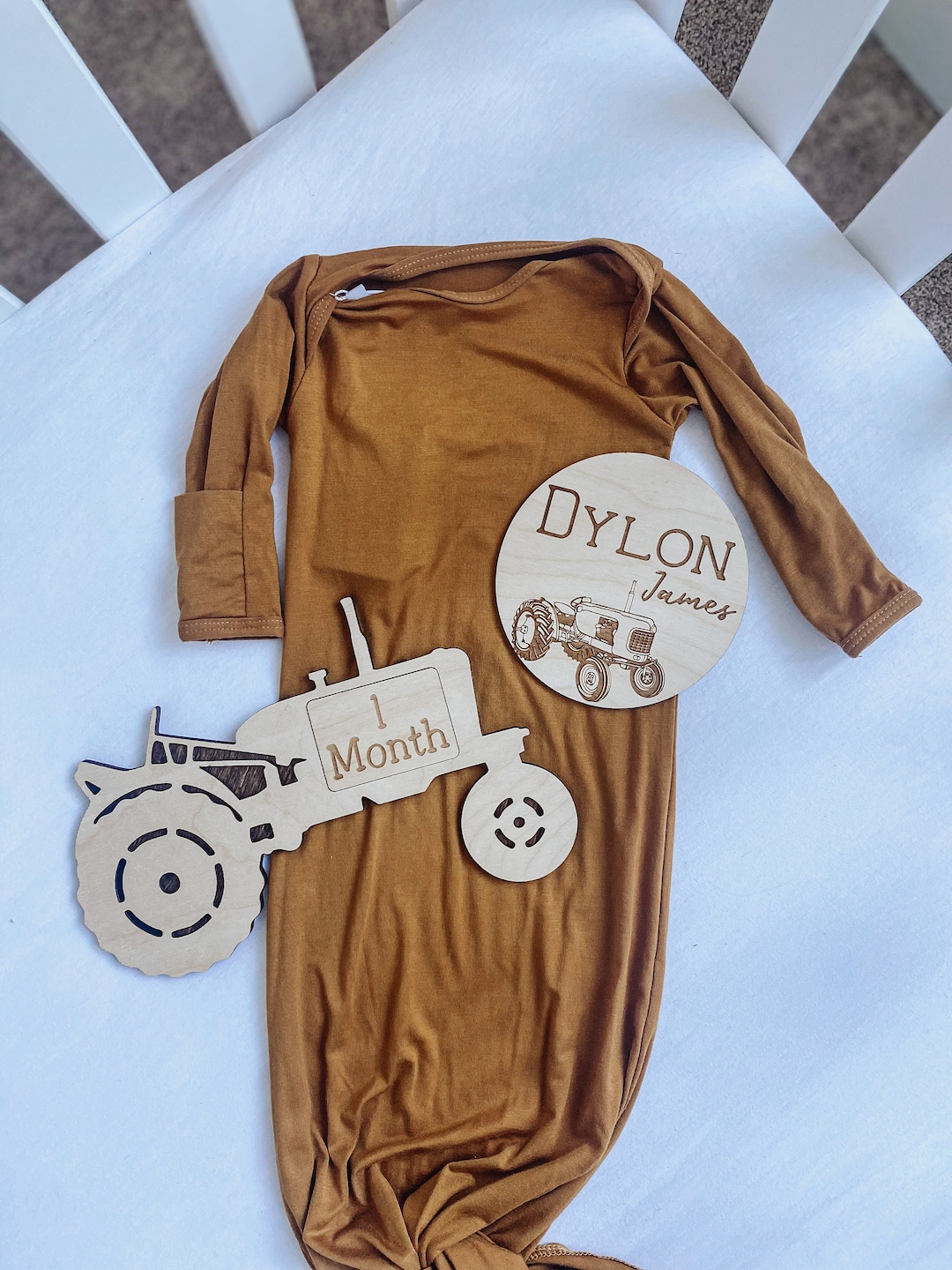 Tractor Monthly Milestone Prop Farm Baby Photo Tractor Baby Gift ...