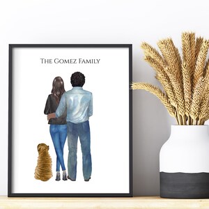 Custom Family Print, Personalized Family Gift, New Home Print, Portrait ...