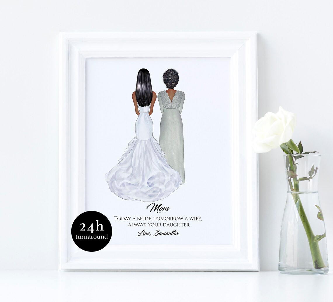 Custom Mother Of the Bride Print Family Wedding Print | Etsy