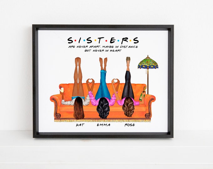 Friends TV Show Themed Printable Wall Art Friends in This House Poster ...