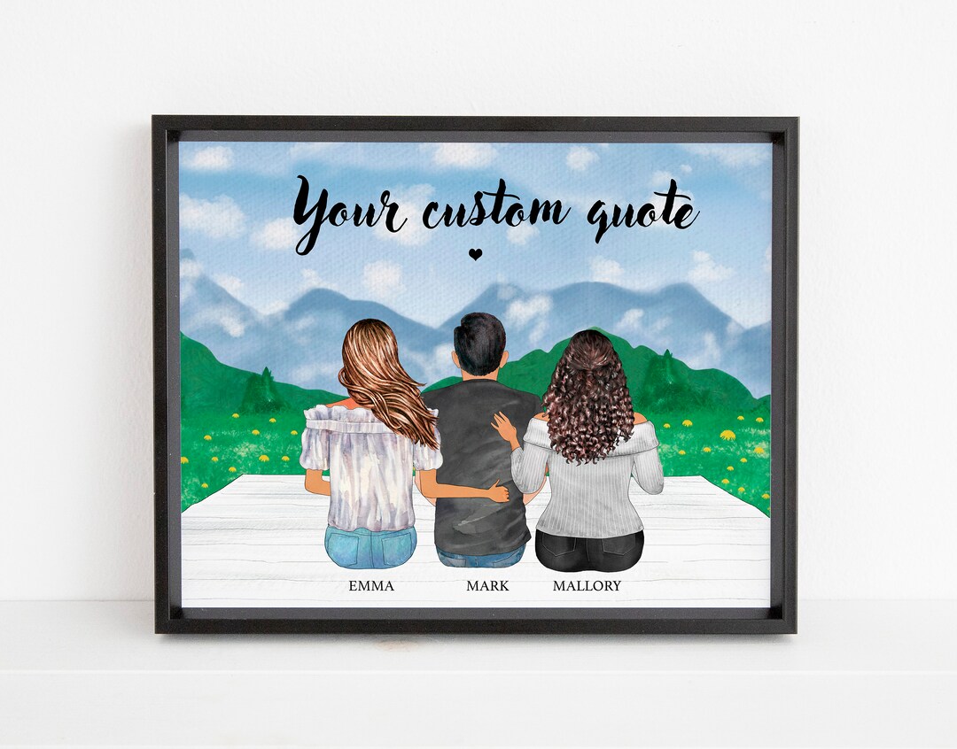 Custom Family Print, Personalized Family New Home Gift, Portrait ...
