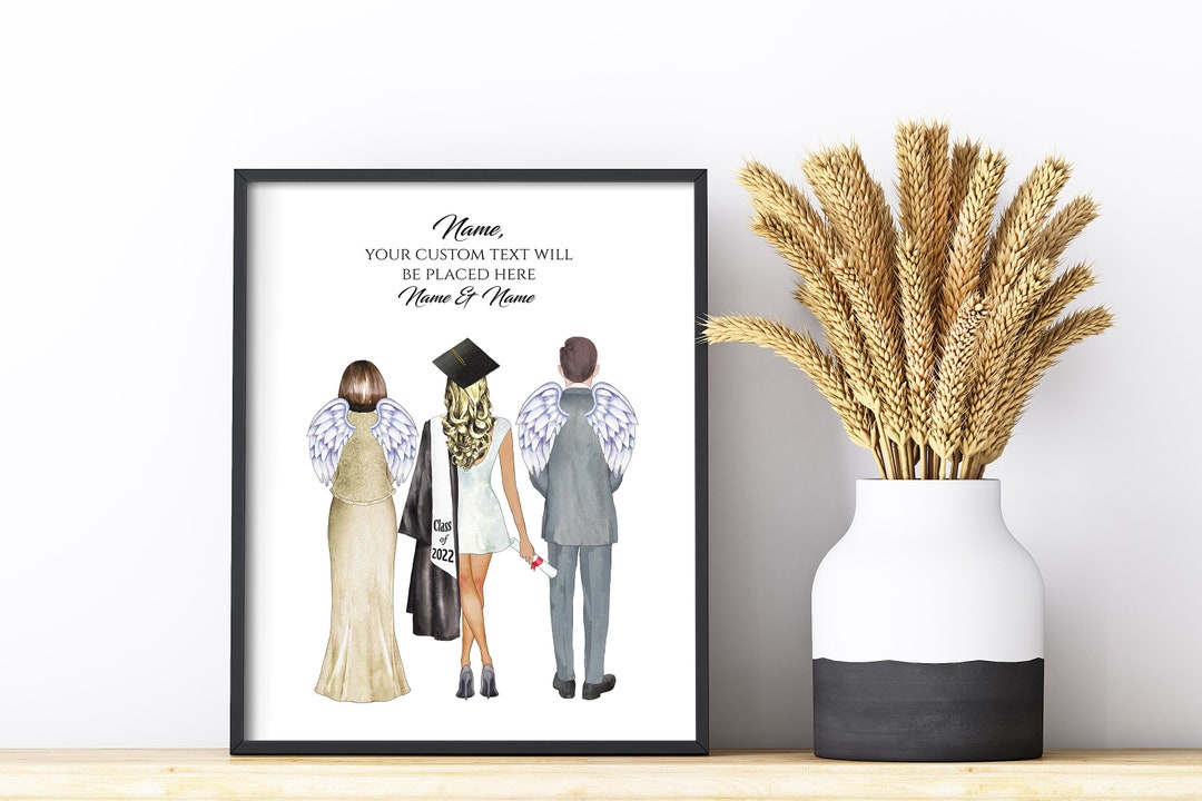 Custom Graduation Memorial Print, Proud of You Personalised Memorial ...