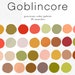 Goblincore, Warm Color Palette for Procreate, 30 Swatches for Cozy ...