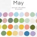 May, Digital Color Palette for Procreate, Bright and Fresh Colors ...