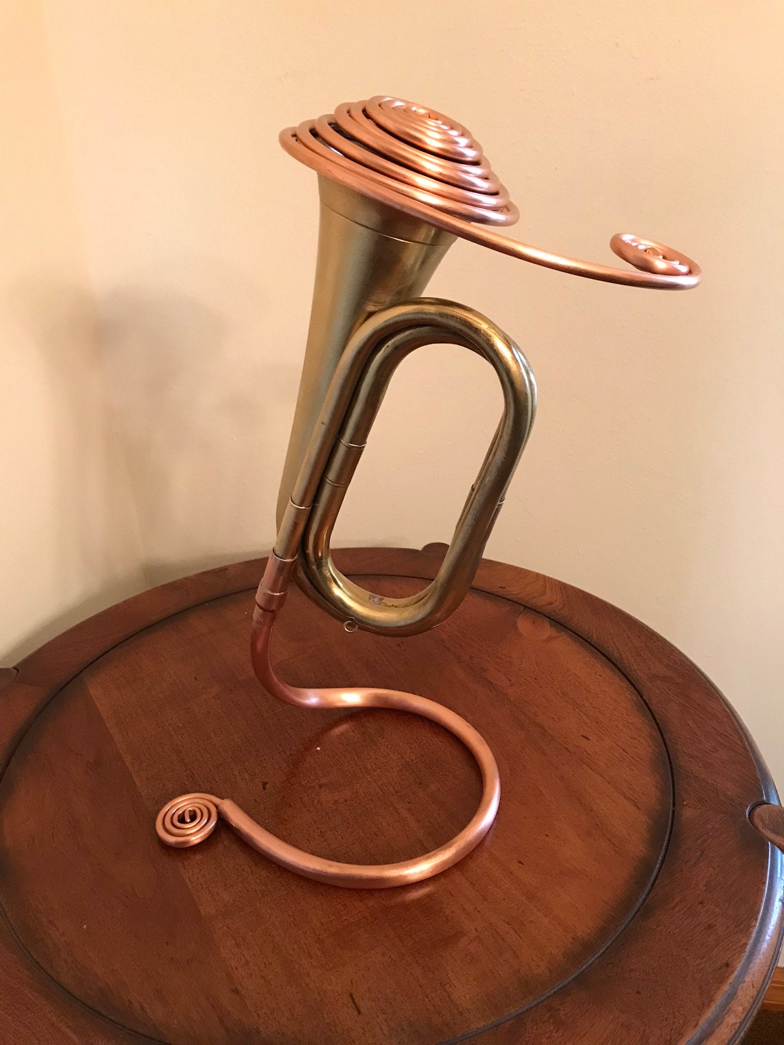 Bluetooth Speaker British Bugle Horn With Round Copper Bottom - Etsy