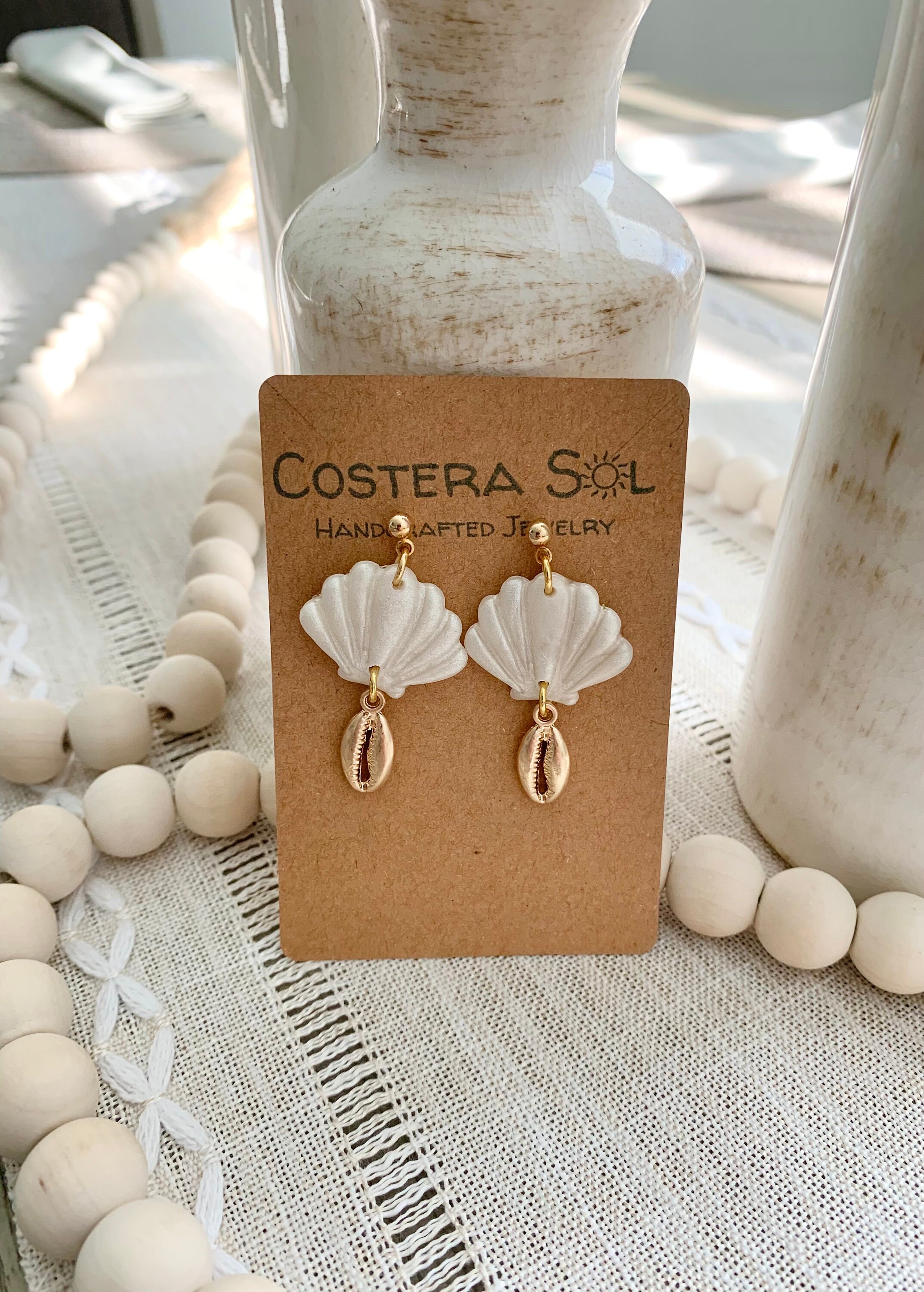 The Beach Collection Jewelry Shell Earrings Sand Dollar Studs Star Fish ...