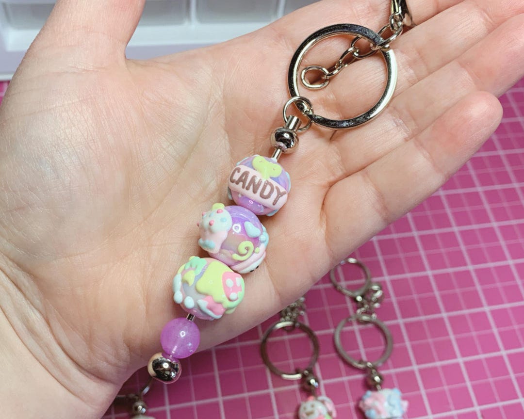 Random Pick Glass Bead Keychain | Mystery Pack Keychain - Etsy