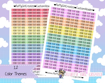 Custom Header Stickers - Etsy