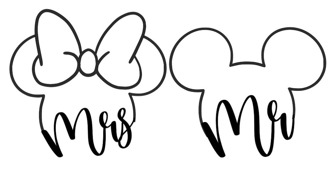 Mr. and Mrs. Instant Download SVG and PDF - Etsy