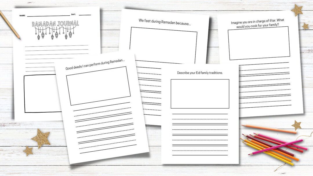 Ramadan and Eid Writing Prompts Bundle 11 Printable Writing Activities ...