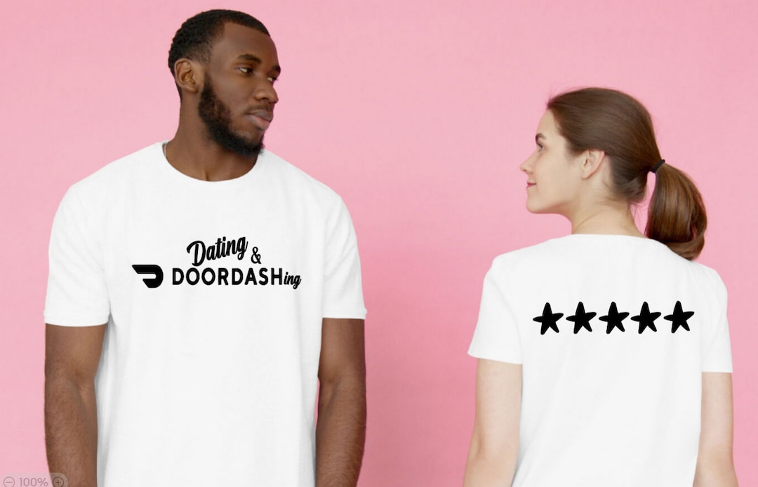 Doordash Couples Shirts Door Dash Tshirt Dating and Doordashing - Etsy