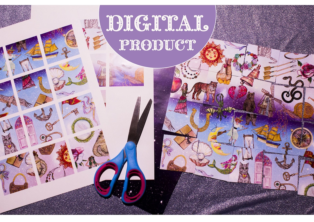 Printable Patience Game | Printable Oracle Cards | Ukrainian Fortune ...