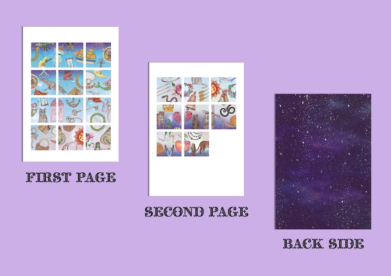 Printable Patience Game Printable Oracle Cards Ukrainian - Etsy