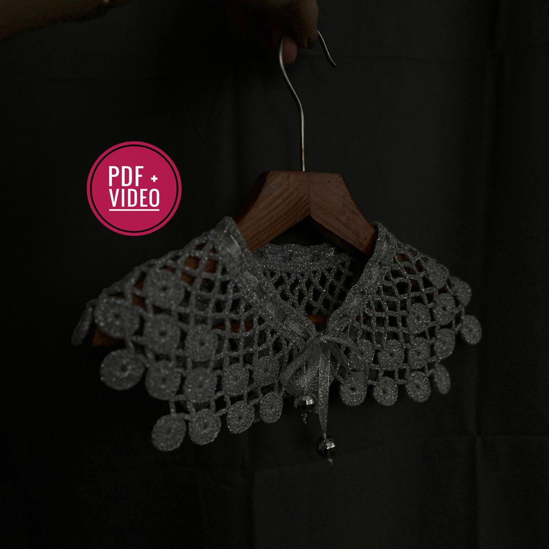 Crochet Pattern Collar PDF Digital Instant Download Video - Etsy