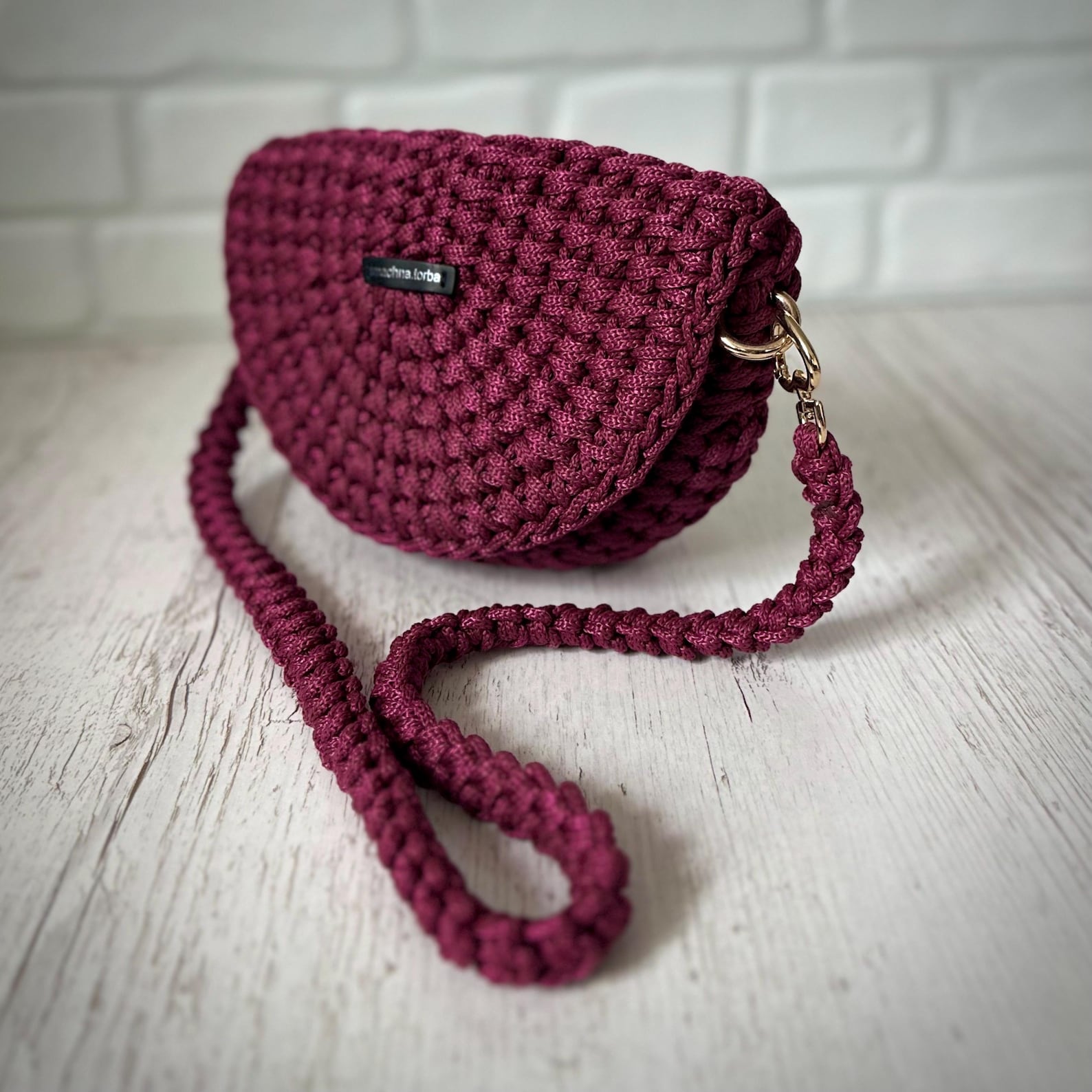 Crochet Half Moon Bag Pattern, Hobo Purse, Video Tutorial (PDF Digital ...