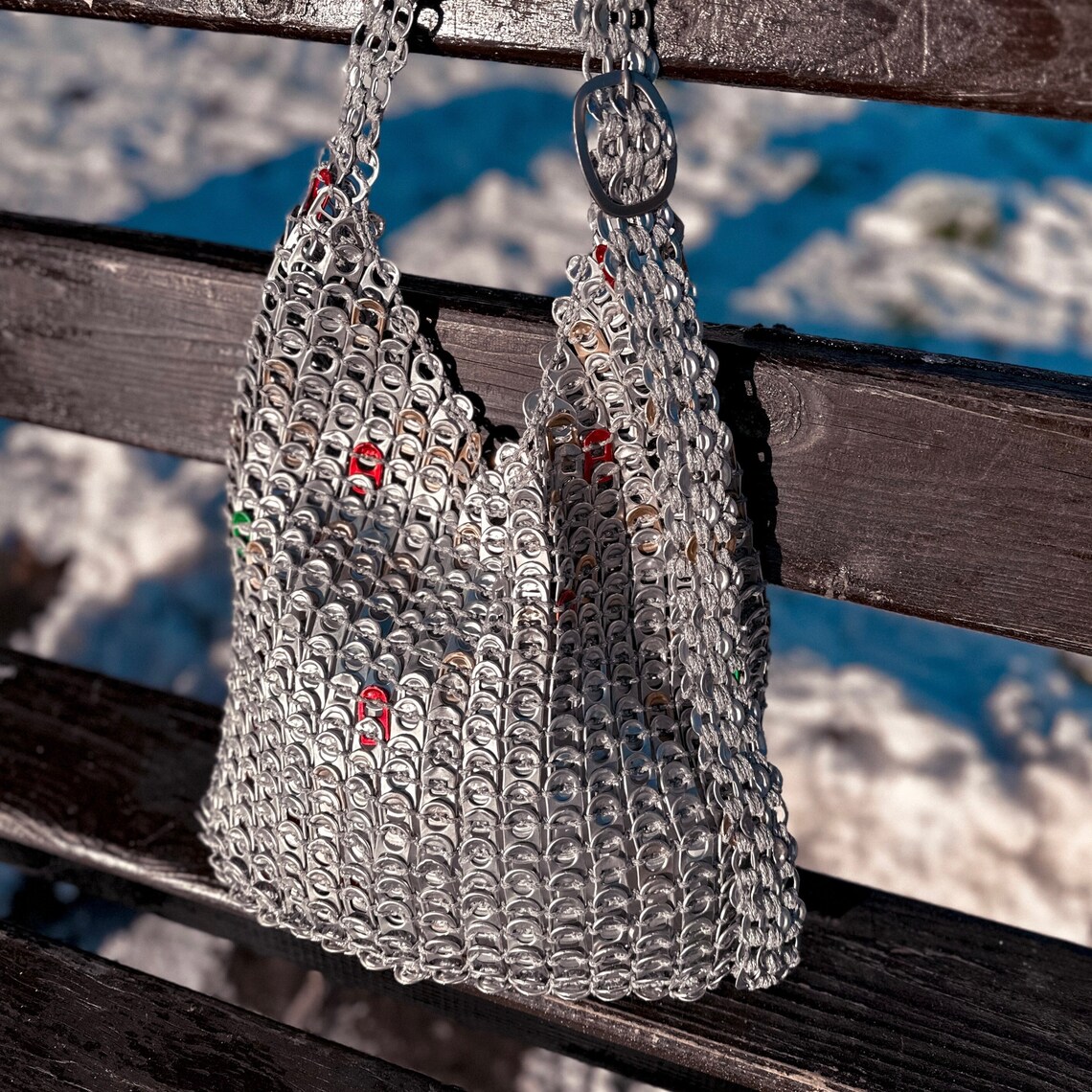Crochet Pop Tab Soda Bag Pattern, Aluminium Pull Tabs (PDF, Video) - Etsy