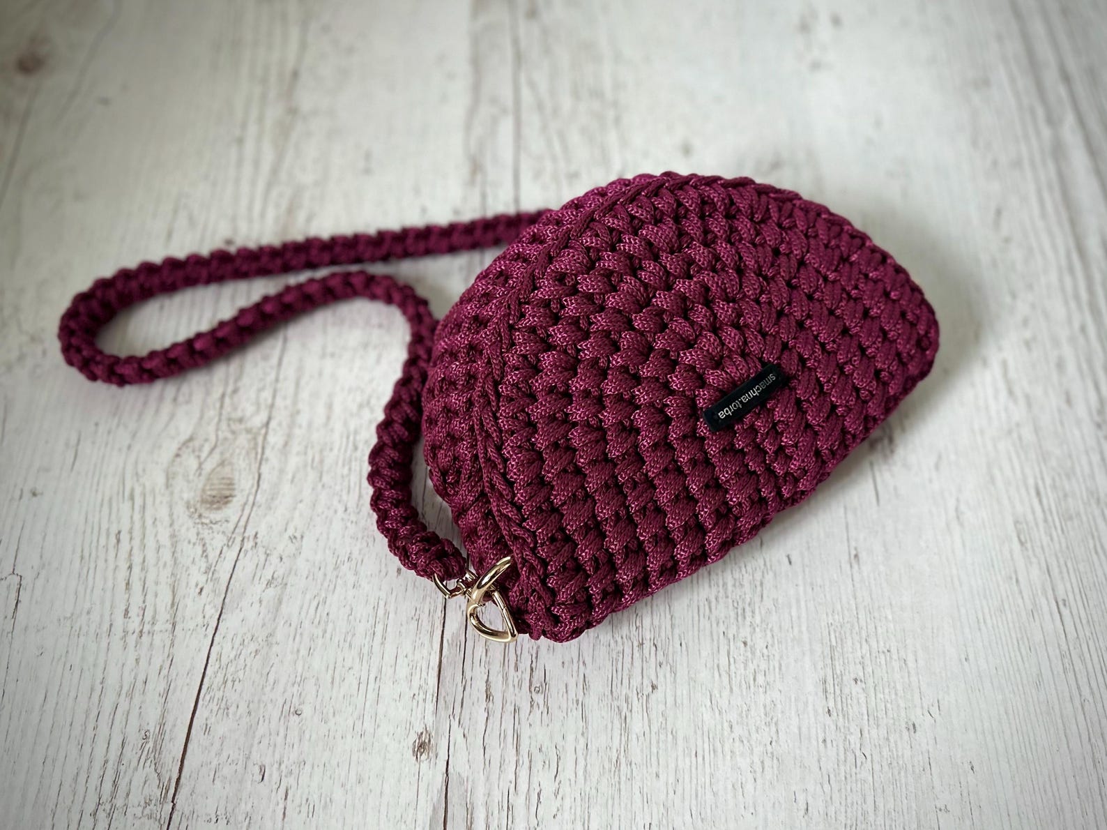 Crochet Half Moon Bag Pattern, Hobo Purse, Video Tutorial (PDF Digital ...