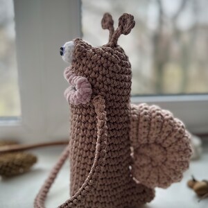 Water Bottle Holder Snail, Crochet Carrier, Sling, Pouch, Cover ...