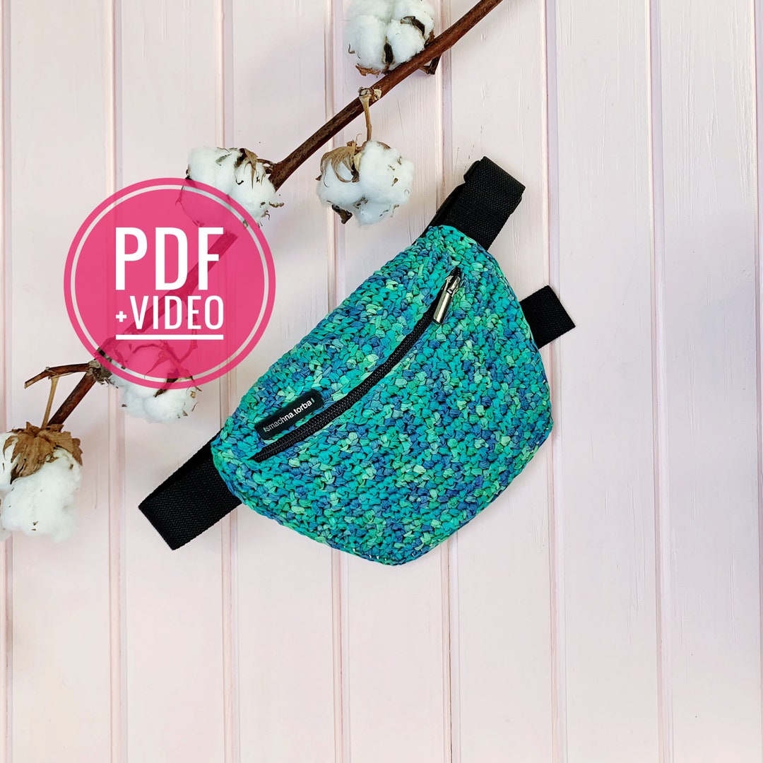 Crochet Kids Fanny Pack Pattern: Raffia Yarn Waist Bag (PDF) - Etsy