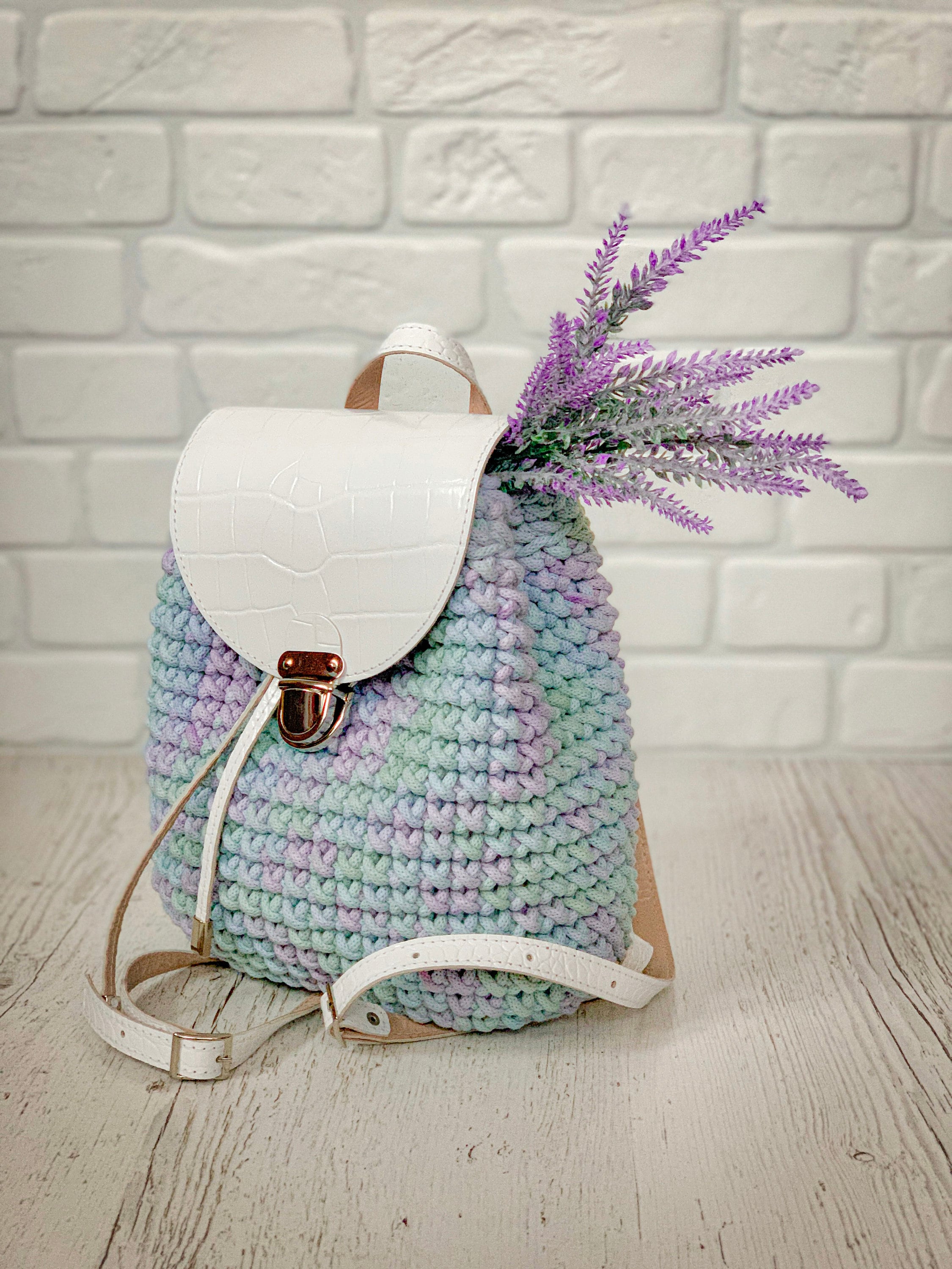 Crochet backpack pattern PDF and video tutorial digital | Etsy