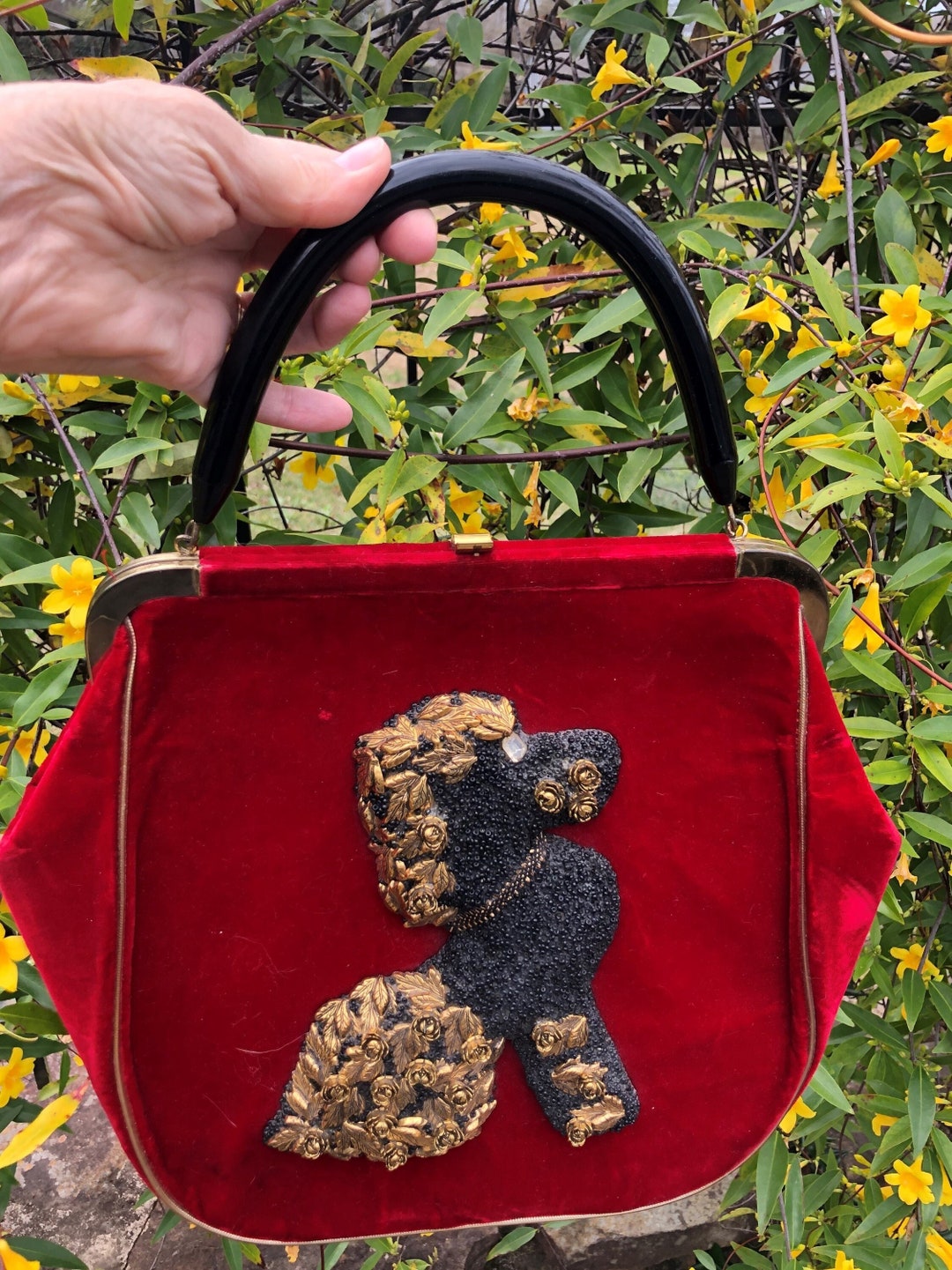 RARE Poodle Handbag/50's Purses/poodle Handbags/poodle Purses/vintage ...