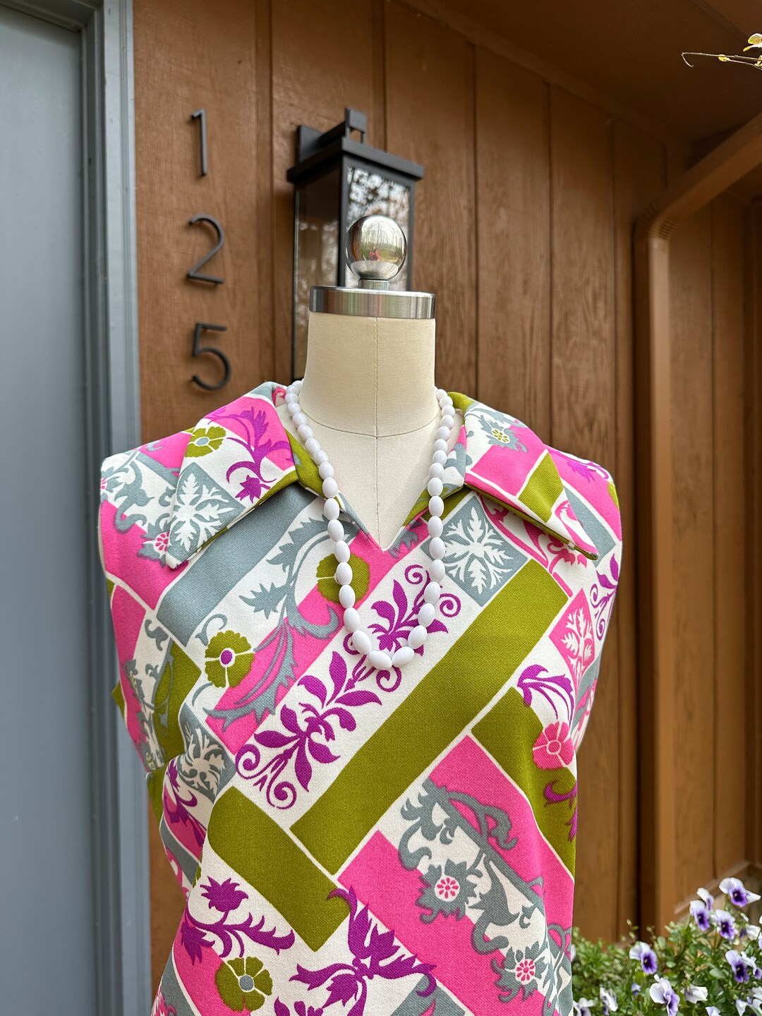 60's SAKS FIFTH AVENUE Dress/60's Dresses/shift Dresses/polyester ...