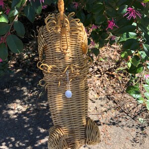 RARE 50's WICKER DOG Purse/wicker Animal Purses/wicker Dog Purses/50's ...