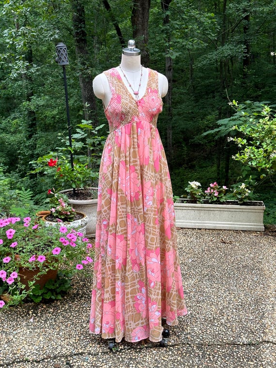 RARE DENISE ARE There Dress/70's Dresses/Vintage Dres… - Gem