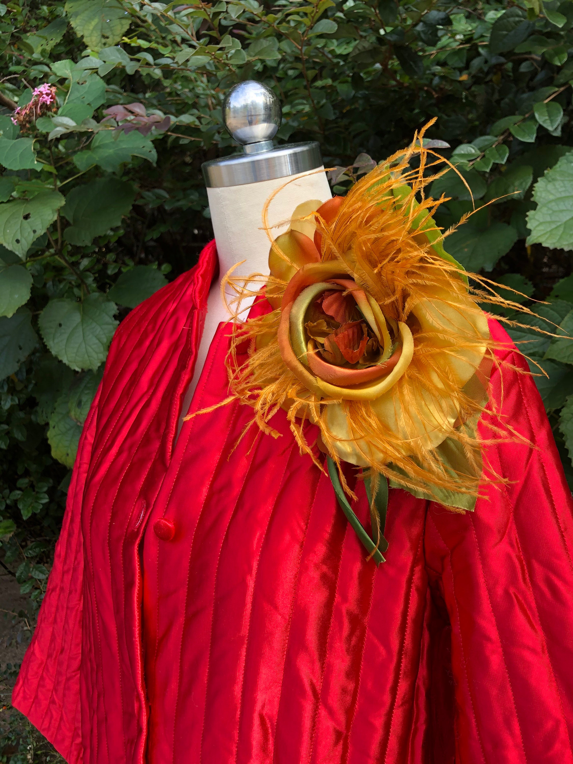 70's BRIGHT RED Robe/70’s Quilted Robe/vintage Red Robe/70’s Robes/70’s ...