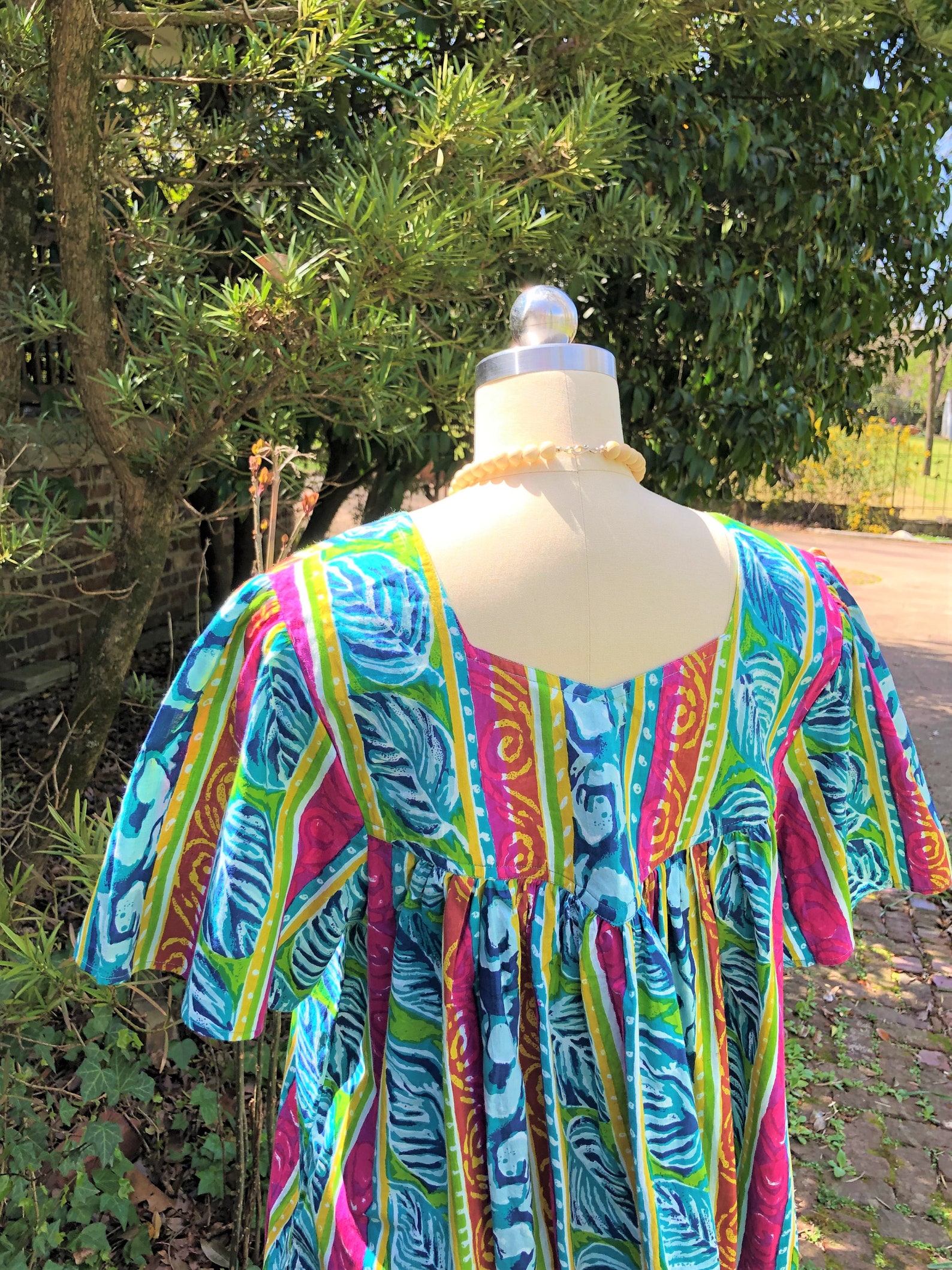 VINTAGE Mumu/80s Mumu/colorful Mumu Dress/mumu - Etsy