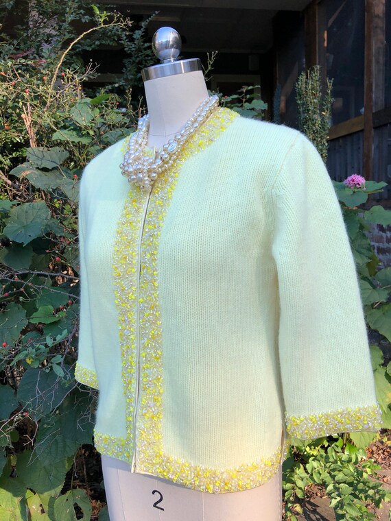 RARE 50's CARDIGANS/Vintage Pinup Cardigans/Beaded Ca… - Gem