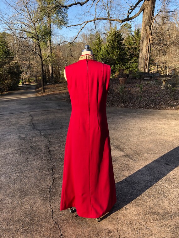 PRETTY 70's CRANBERRY GOWN/70's Dresses/Vintage Gowns… - Gem