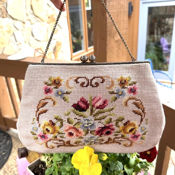 Needlepoint Handbag - Etsy