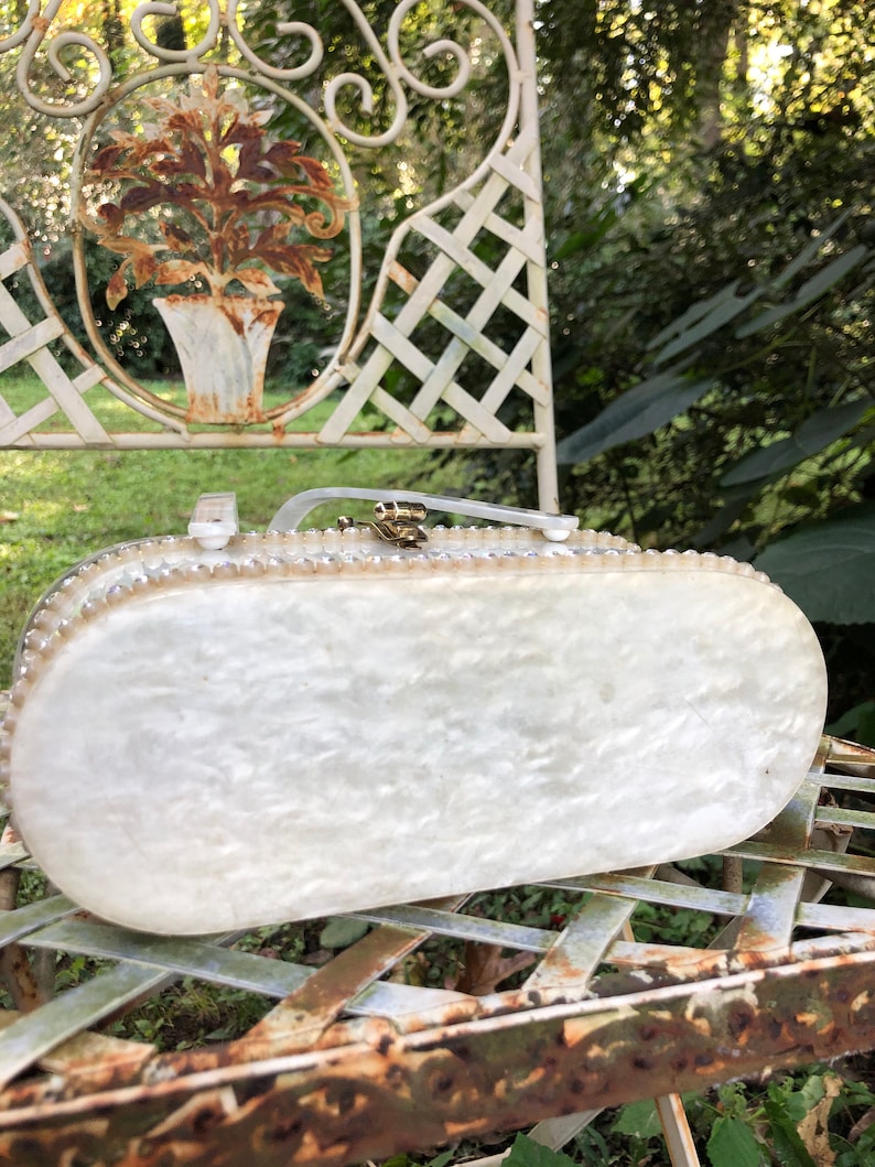 GORGEOUS LUCITE With Rhinestones Handbag/lucite Handbags/lucite Purses ...