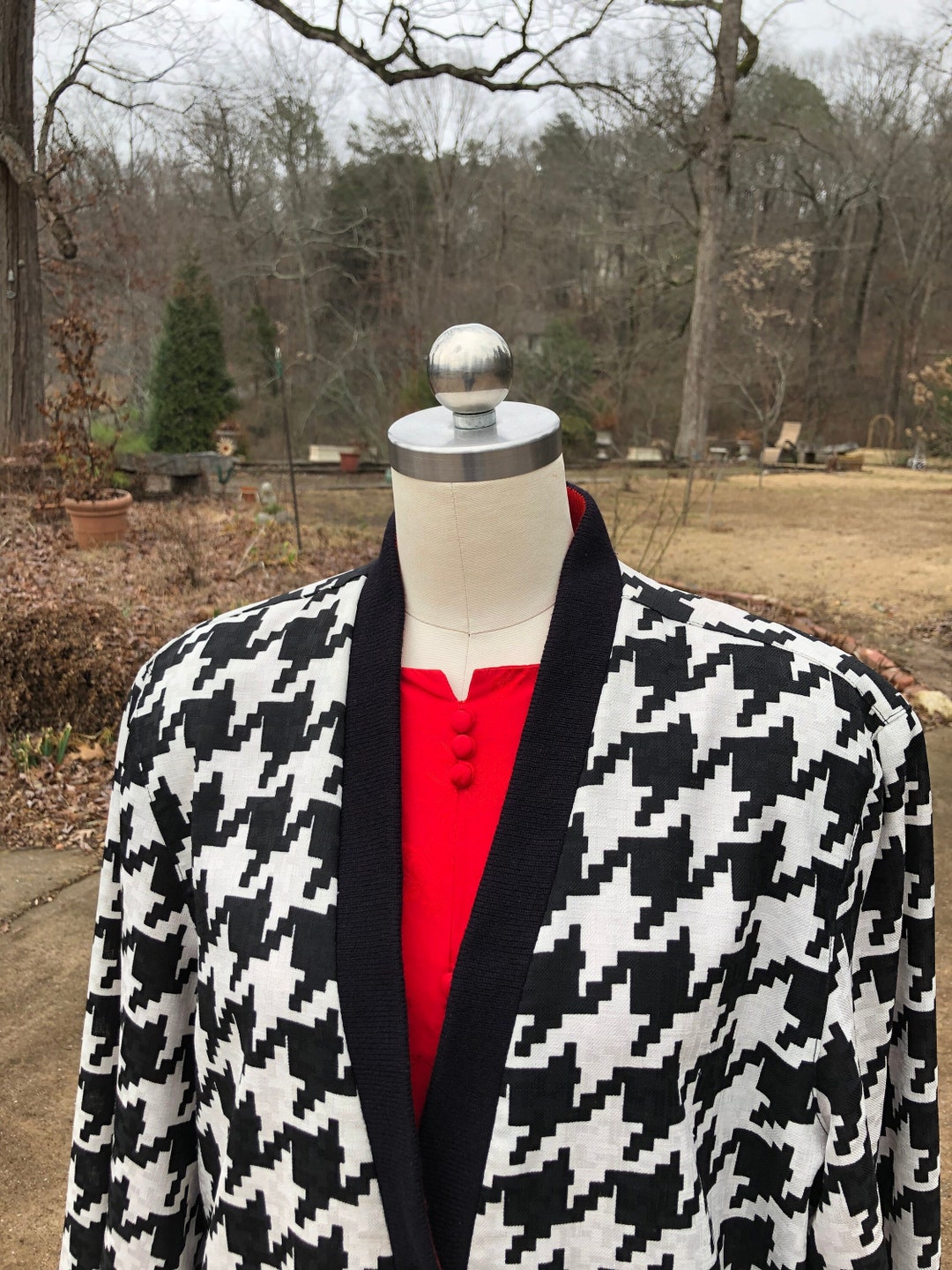 LILLI ANN Collections Jacket Xl/lilli Ann Clothing/houndstooth Jackets ...