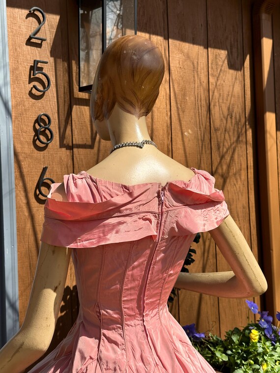 GORGEOUS 40's PROM GOWN/Pink Prom Dresses/Extra Small… - Gem