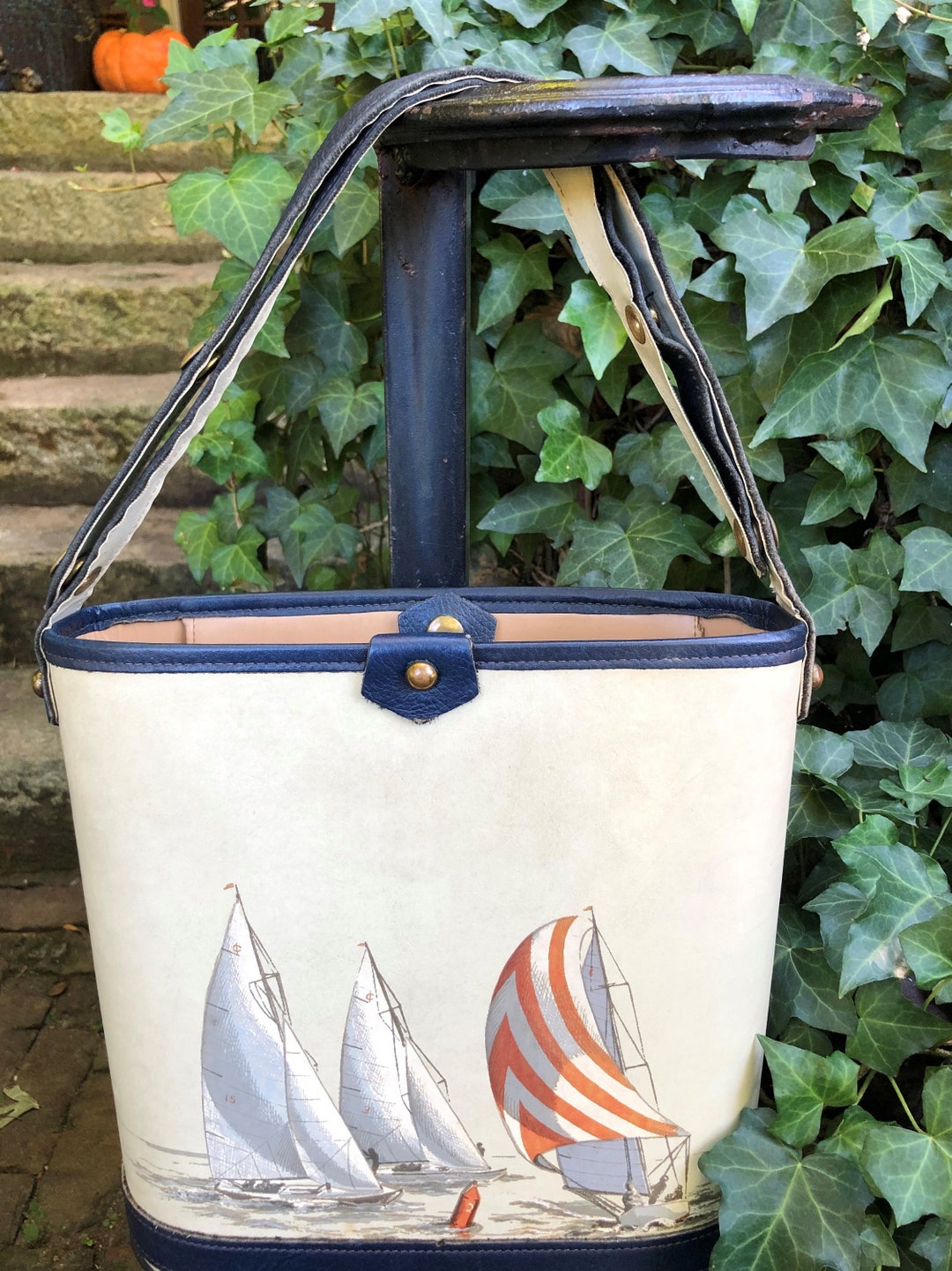 RARE 70's SAILBOAT Handbag/70's Shoulder Bags/sailboat Purses/70's ...