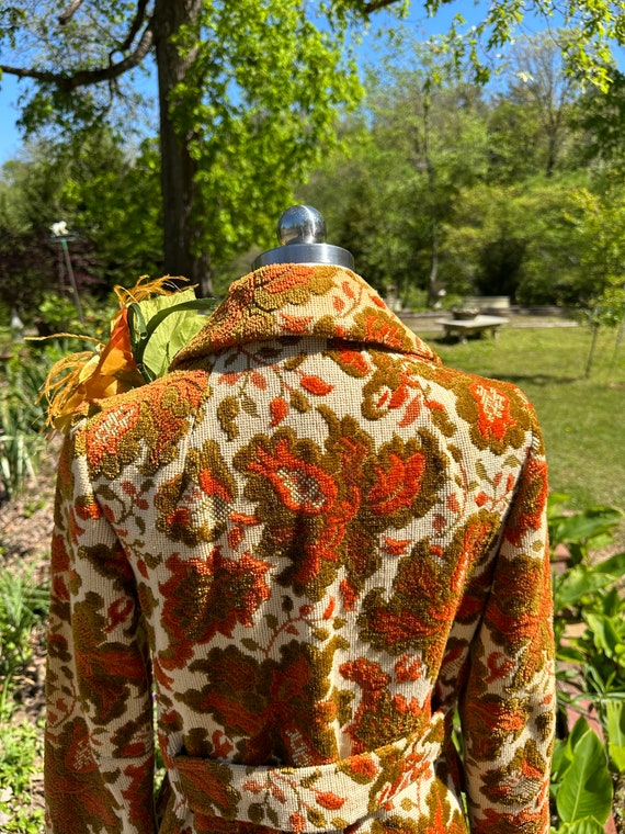 RARE 70's LILLI ANN Tapestry Coat/Lilli Ann/Tapestry … - Gem