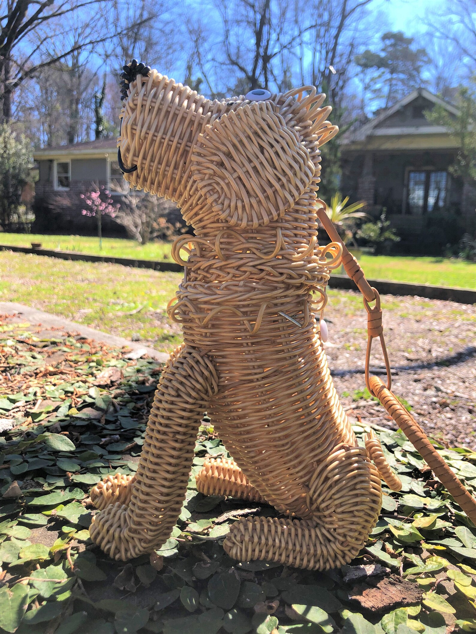 RARE 50's WICKER DOG Purse/wicker Animal Purses/wicker Dog - Etsy