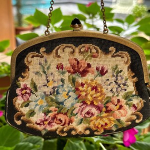 AUSTRIAN PETIT POINT Purse/petit Point Purse/petit Point Handbags ...