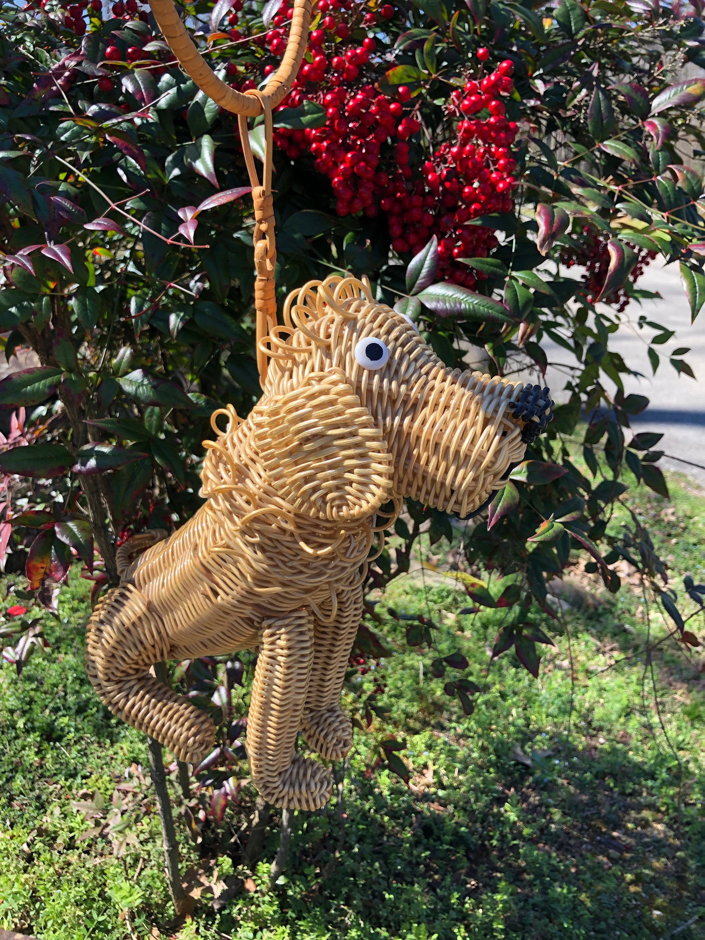 RARE 50's WICKER DOG Purse/wicker Animal Purses/wicker Dog | Etsy