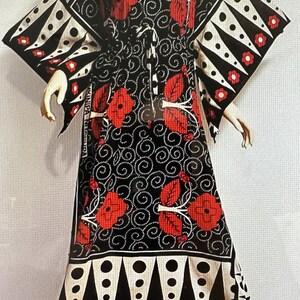 GORGEOUS 60's ETHNIC Kaftan/vintage Mumu/ethnic Maxi Dress/angel Sleeve ...