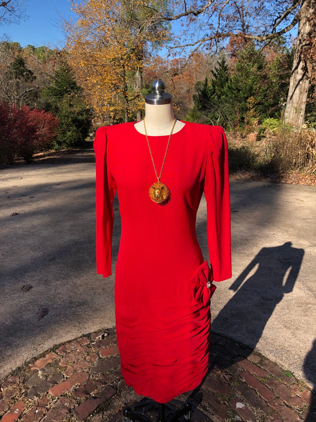 RED 80's RIMINI Dress/cocktail Dresses/party Dresses/80's Dresses ...