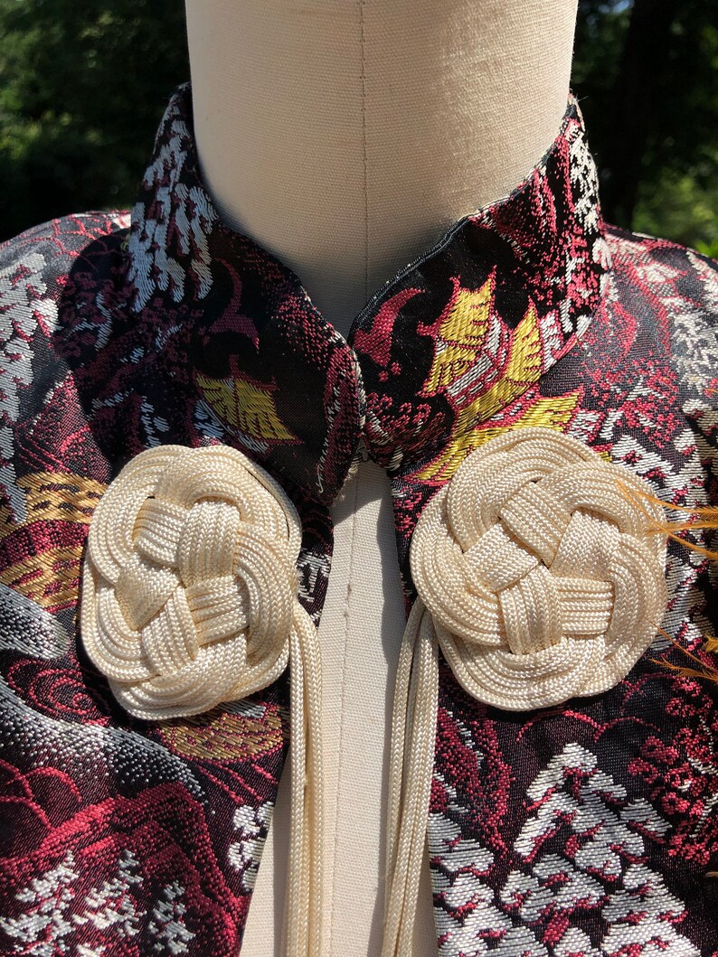 GORGEOUS 80's Haori Jacket/haori Style Jacket/asian - Etsy