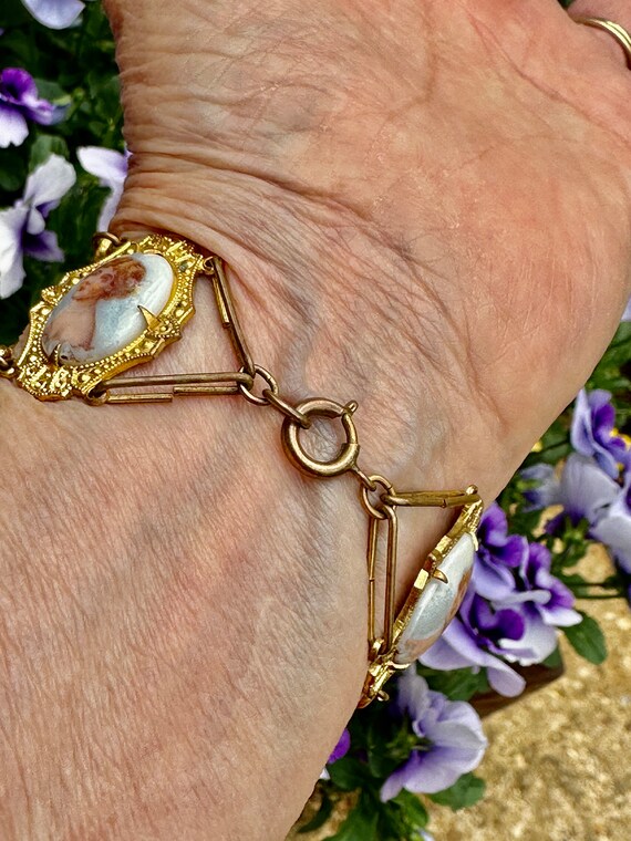 RARE NEIGER PORTRAIT Bracelet/20's Jewelry/20's Brace… - Gem