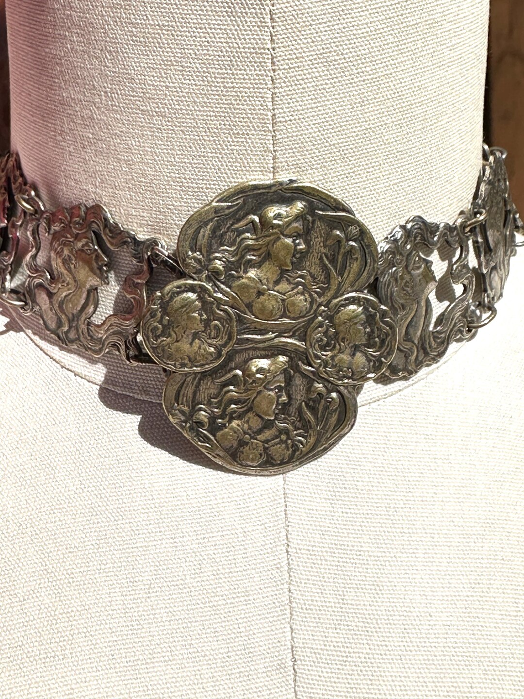 RARE 1800's FACE Choker/vintage Chokers/antique Chokers/victorian ...