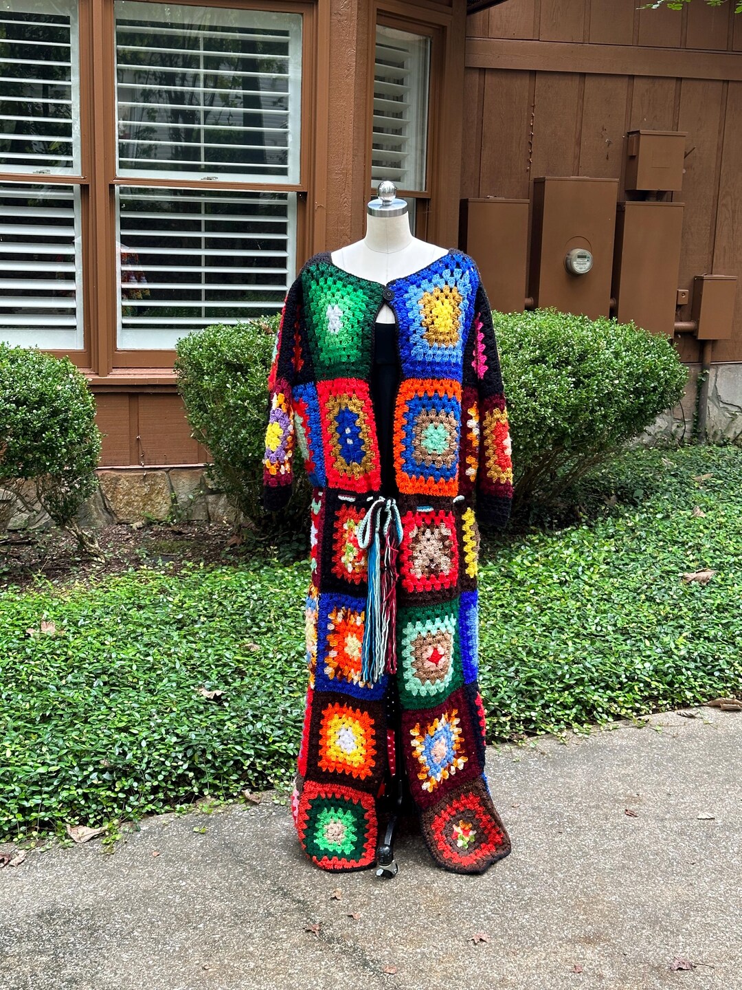 STUNNING Granny Squares Coat/handmade Coats/handmade Cardigans ...