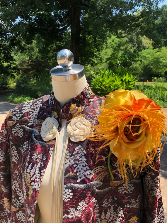 GORGEOUS 80's Haori Jacket/haori Style Jacket/asian - Etsy